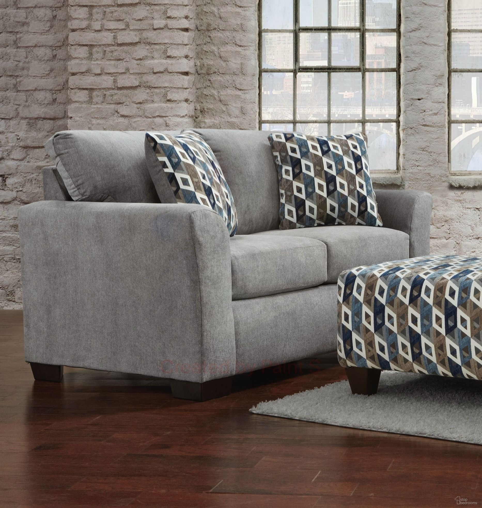Aria Gray Loveseat by Neo Living | 1StopBedrooms