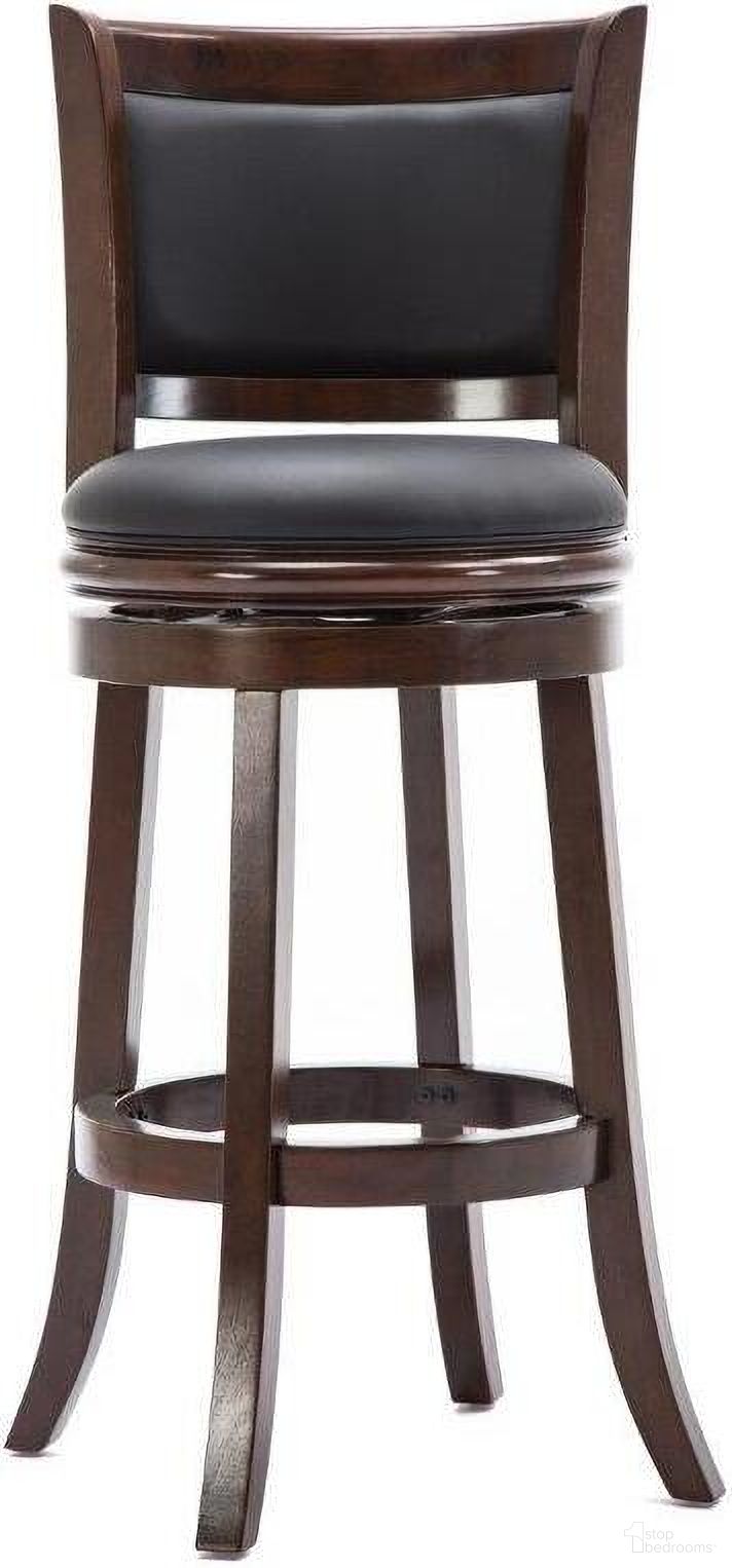 Augusta 29 Inch Swivel Bar Stool In Cappuccino by Boraam Industries ...