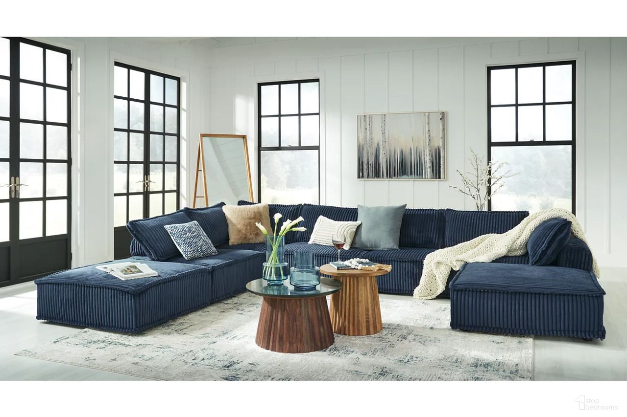 Bales 7-Piece Modular Seating In Navy by Ashley Furniture | 1StopBedrooms