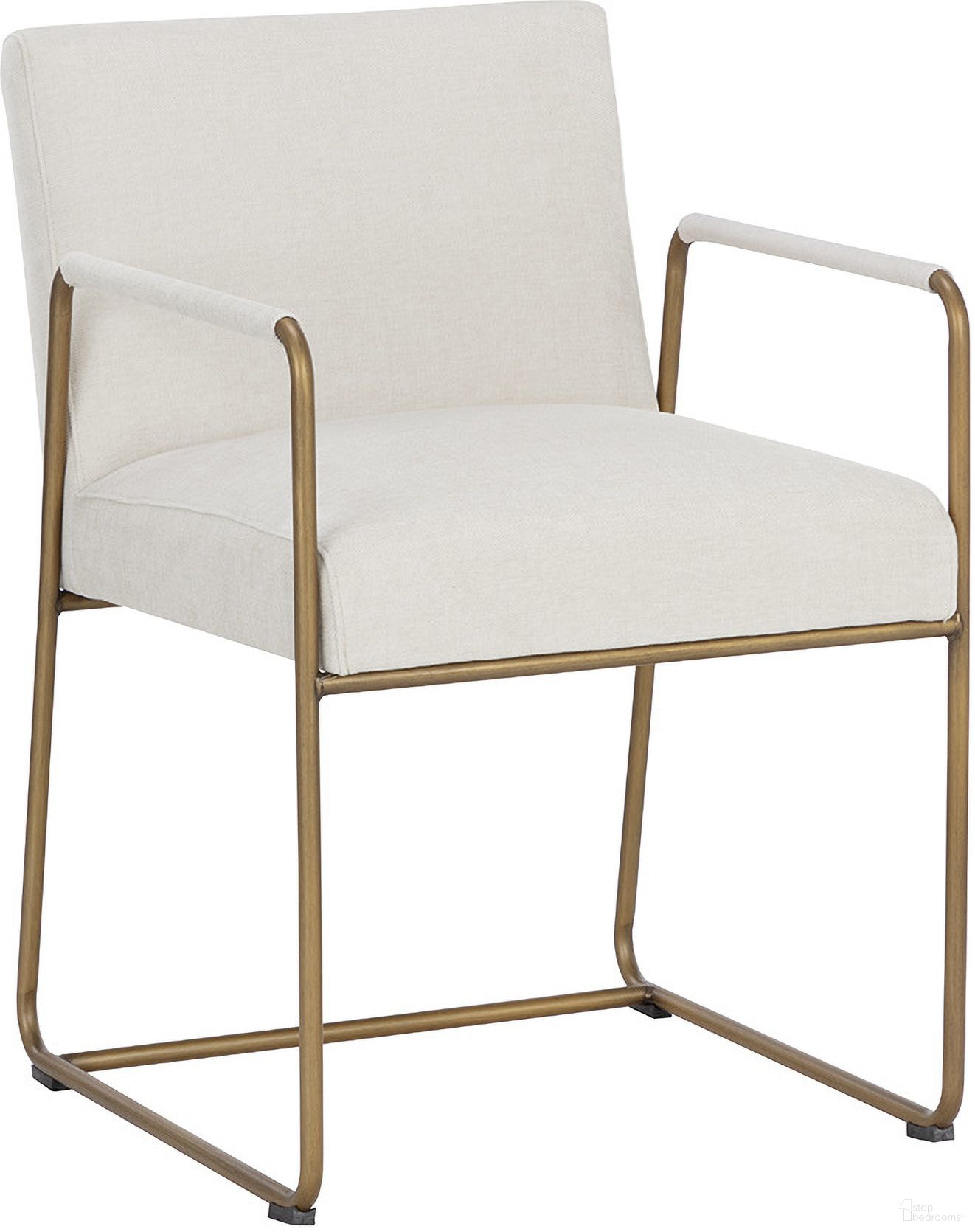 Balford Dining Armchair In Danny Ivory by Sunpan | 1StopBedrooms