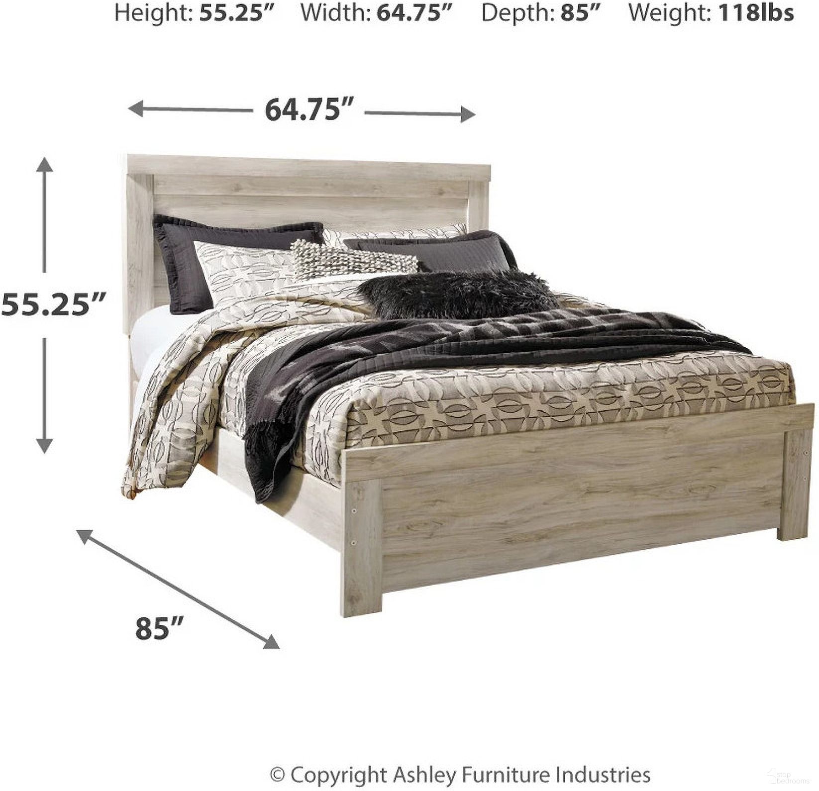 Bellaby White Queen Panel Bed by Ashley Furniture | 1StopBedrooms