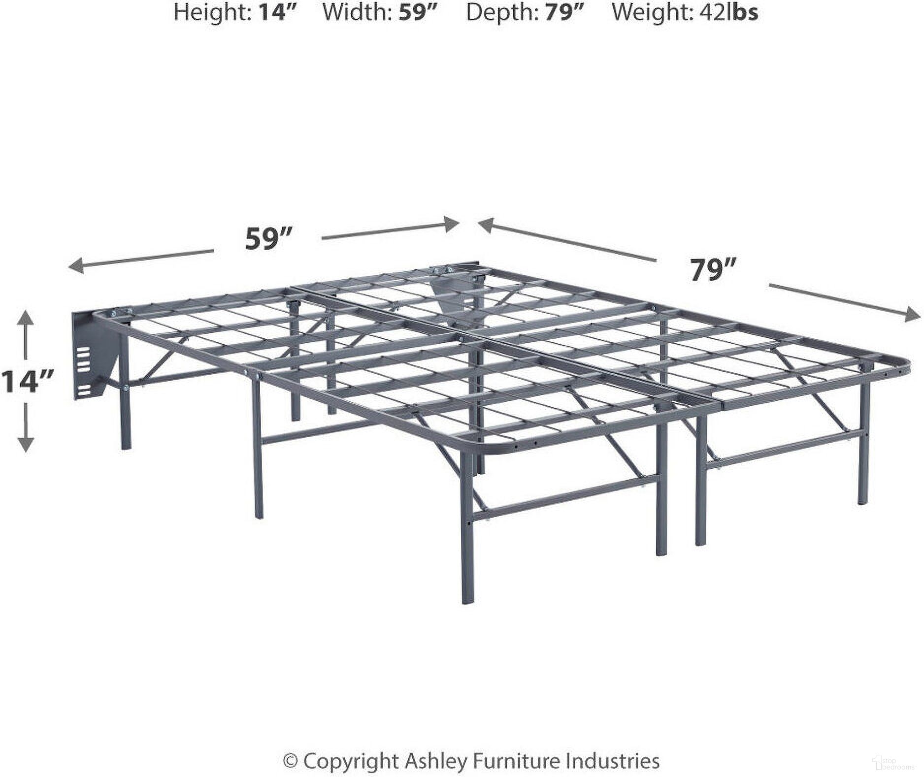 Better Than A Boxspring Gray Queen Foundation by Ashley Furniture ...