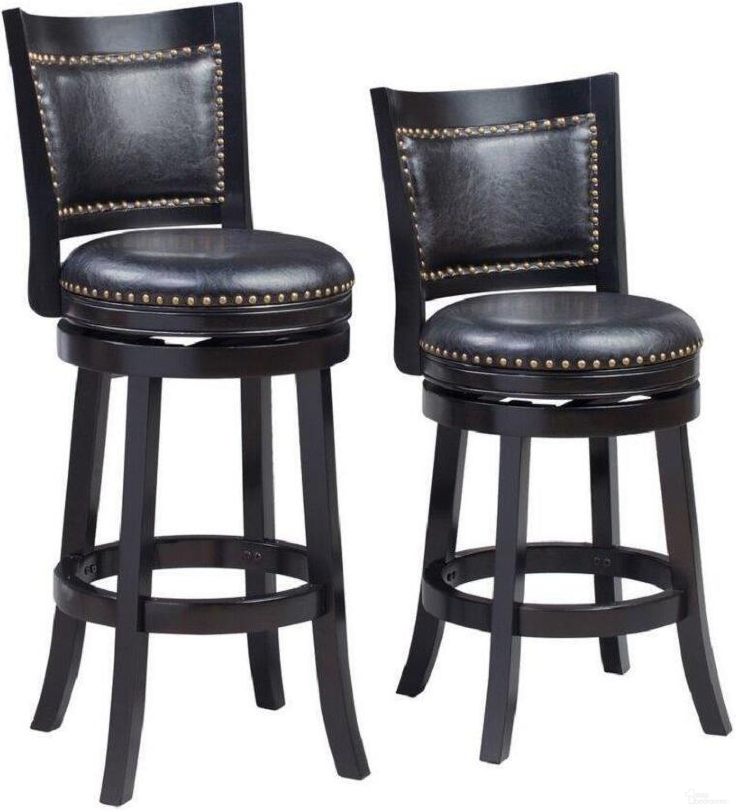 Bristol 24 Inch Swivel Counter Stool In Black by Boraam Industries ...