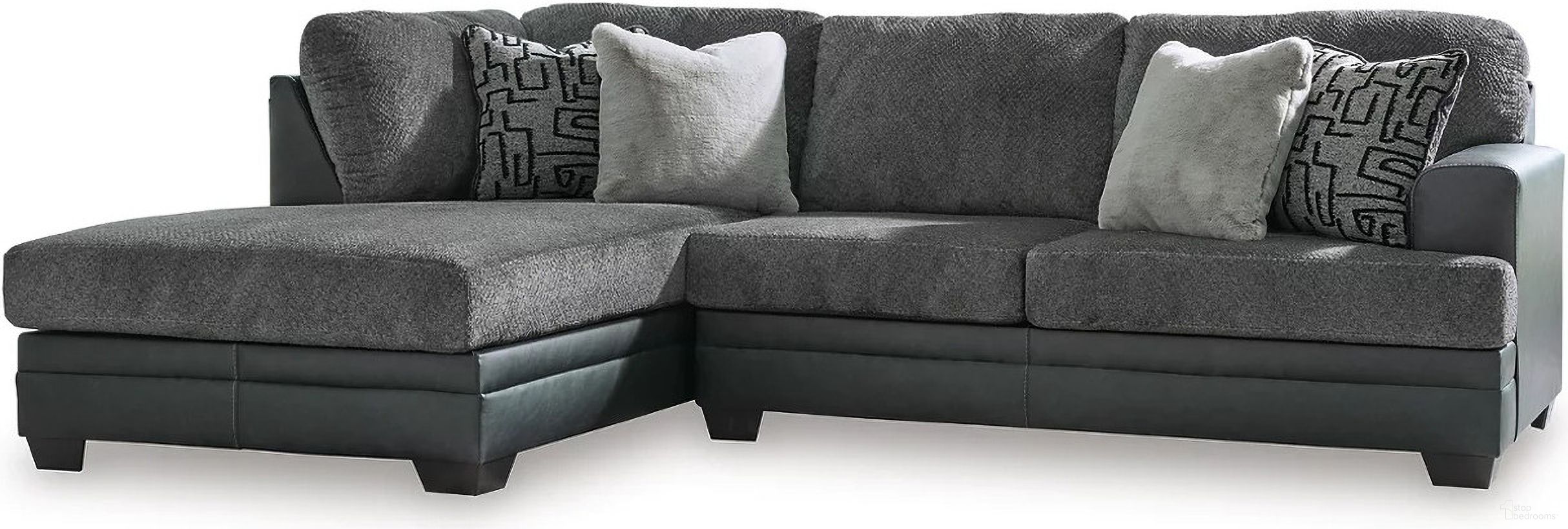 Brixley Pier 2-Piece Sectional With LAF Chaise In Graphite by Ashley ...