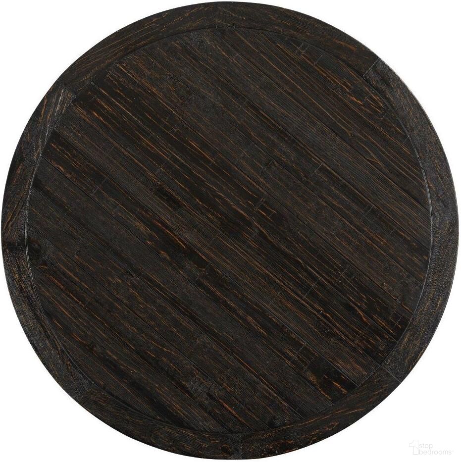 Broshound Dark Brown Round Dining Room Table by Ashley Furniture ...