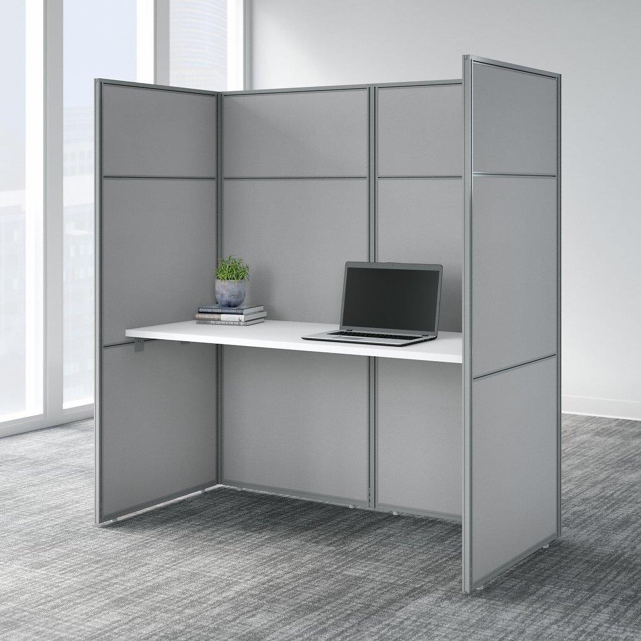 Bush Business Furniture Easy Office 60W Cubicle Desk Workstation with ...
