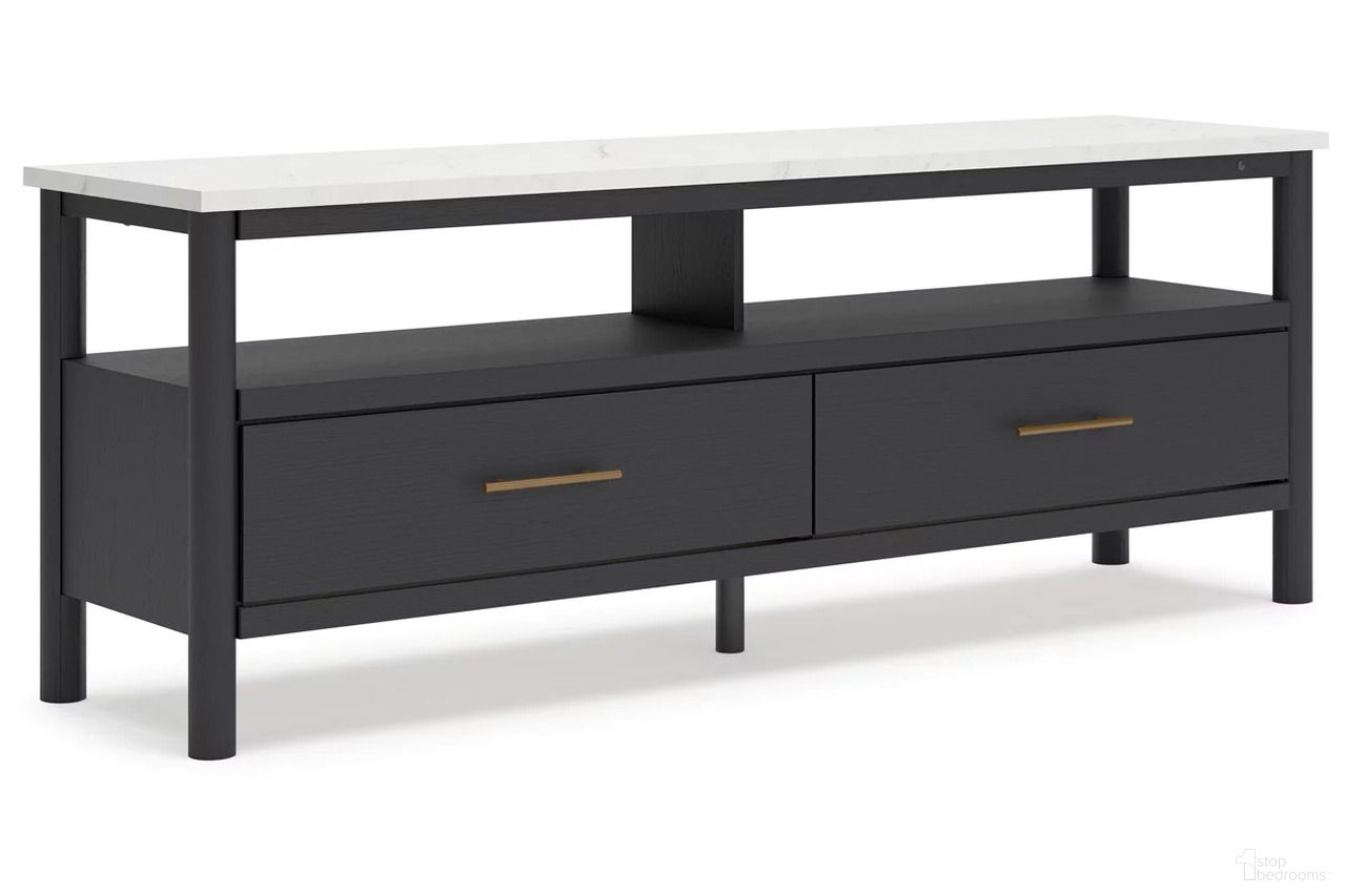 Cadmori 72 Inch TV Stand In Black/White by Ashley Furniture | 1StopBedrooms
