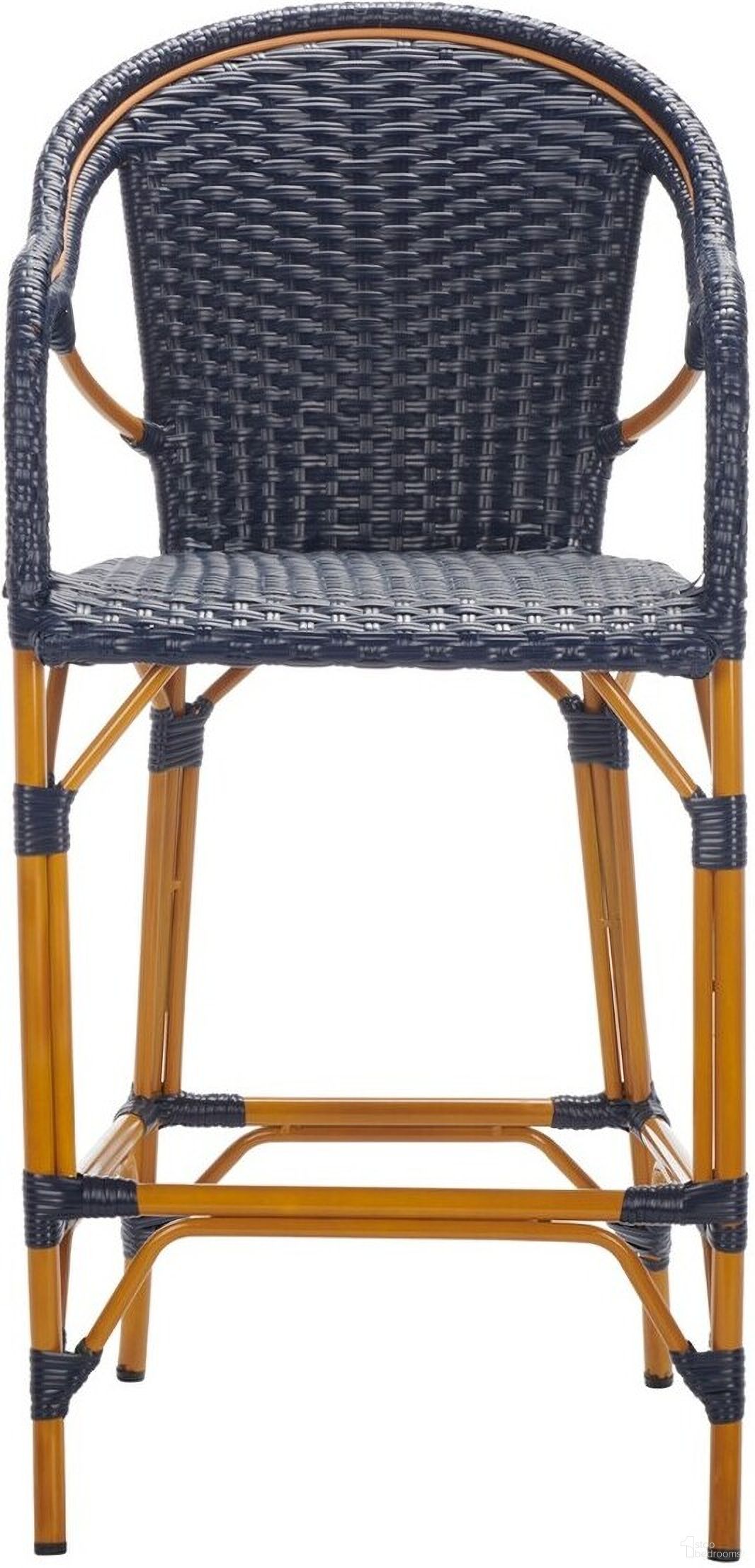 California Bar Stool in Navy by Safavieh | 1StopBedrooms