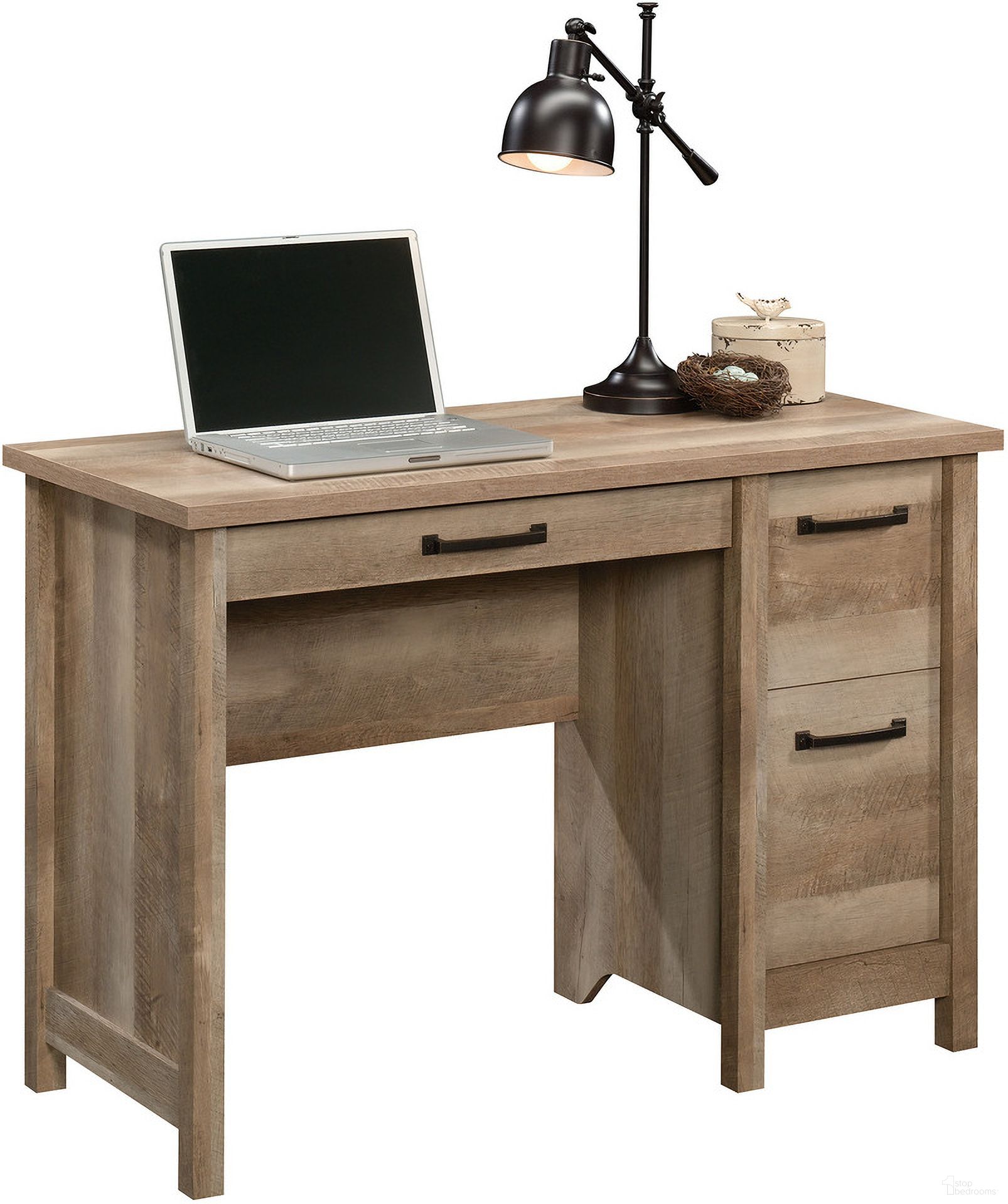 Cannery Bridge Desk In Lintel Oak by Sauder | 1StopBedrooms