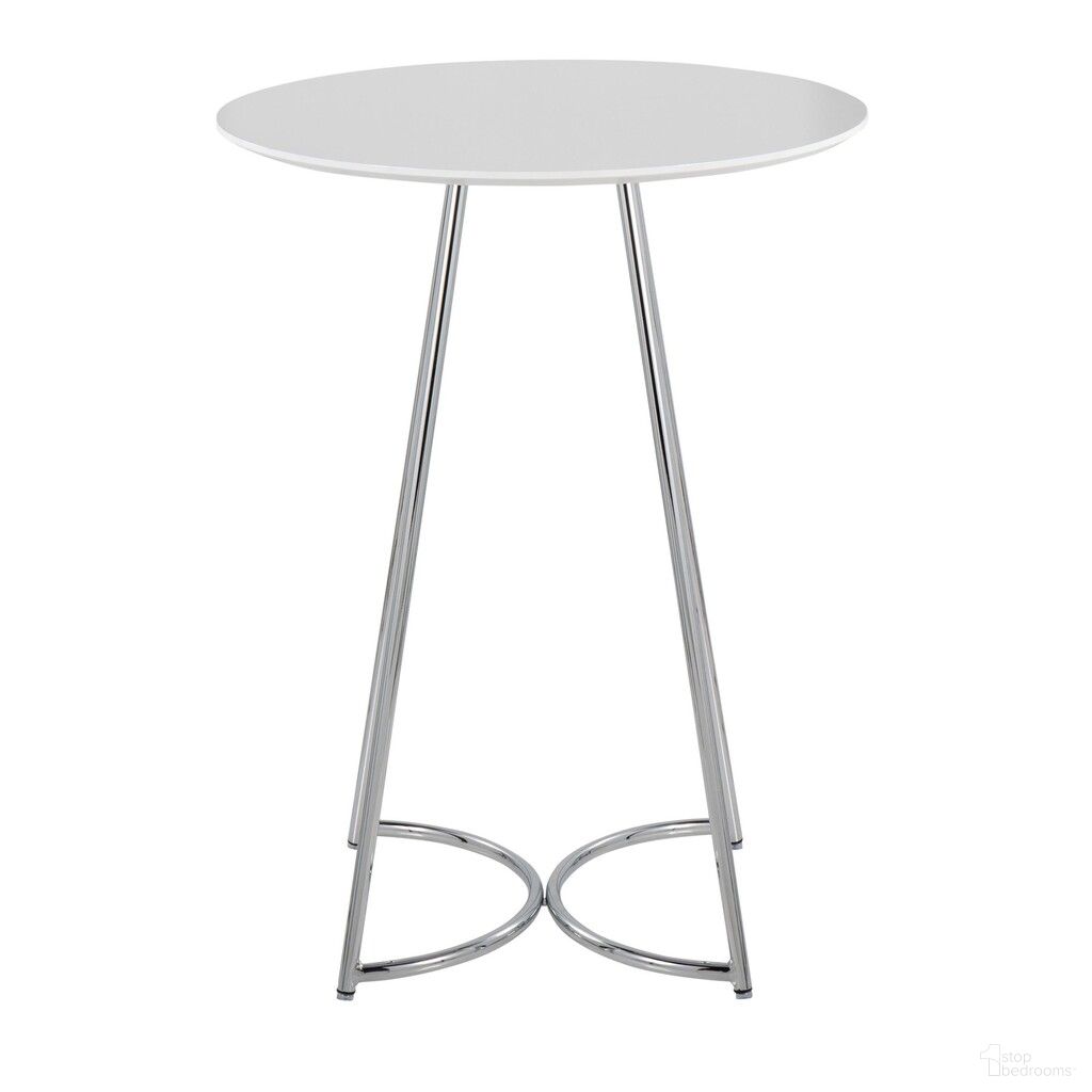 Cece Canary Counter Table In Chrome by Lumisource | 1StopBedrooms