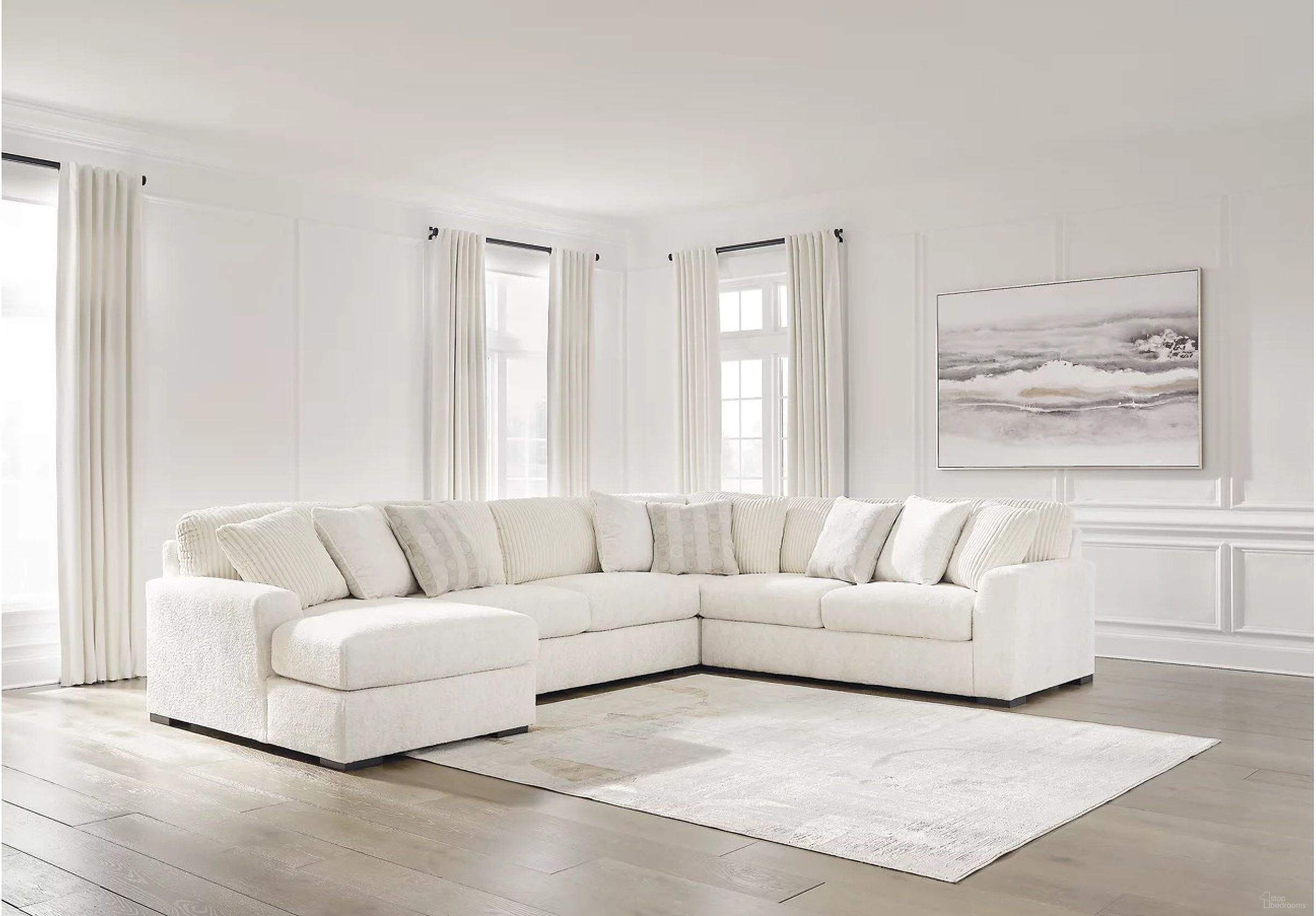 Chessington 4-Piece Sectional with Chaise In Ivory by Ashley Furniture ...