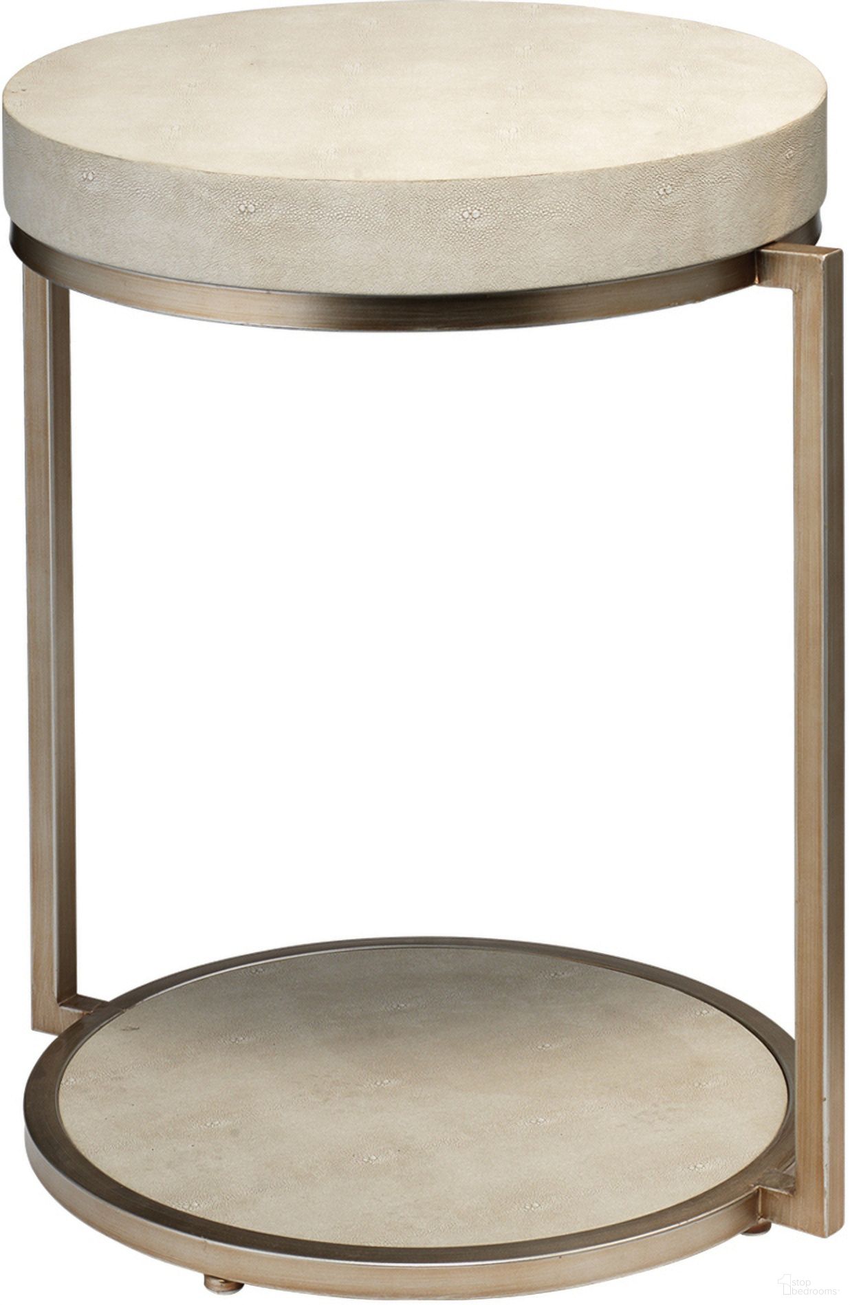 Chester Round Ivory Side Table by Jamie Young Company | 1StopBedrooms