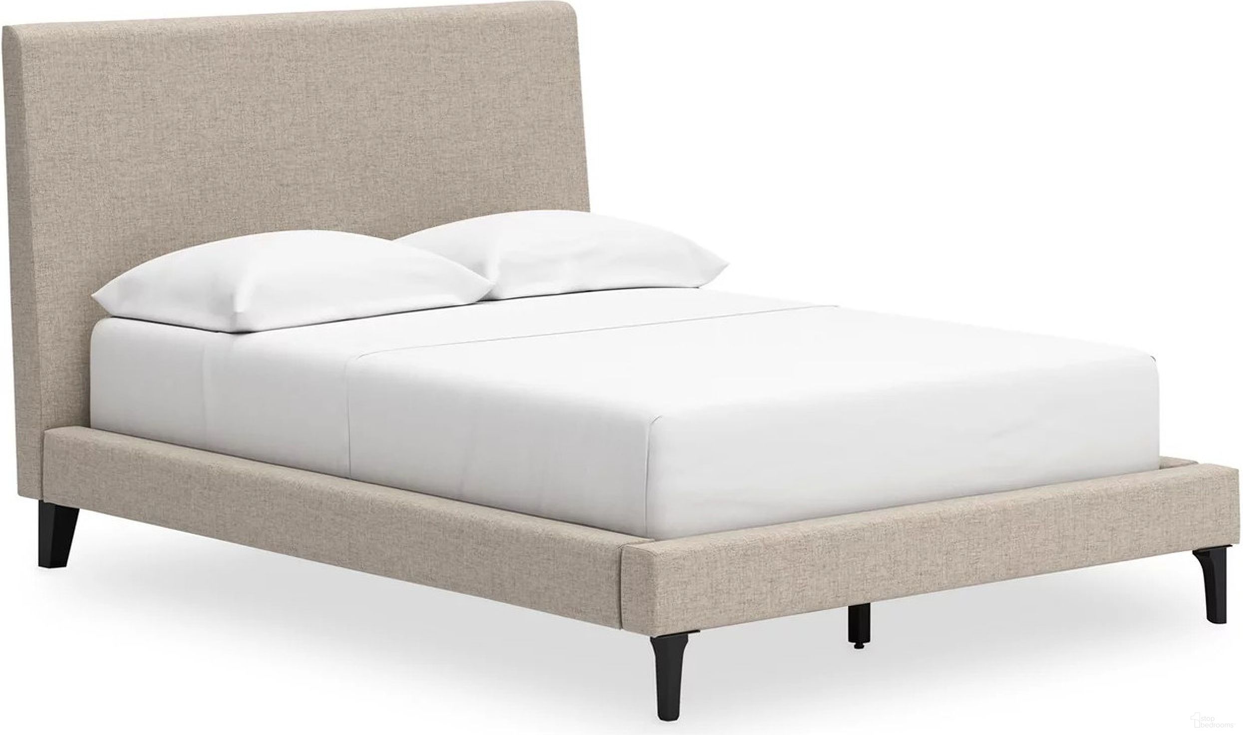 Cielden Full Upholstered Bed with Roll Slats In Gray by Ashley ...