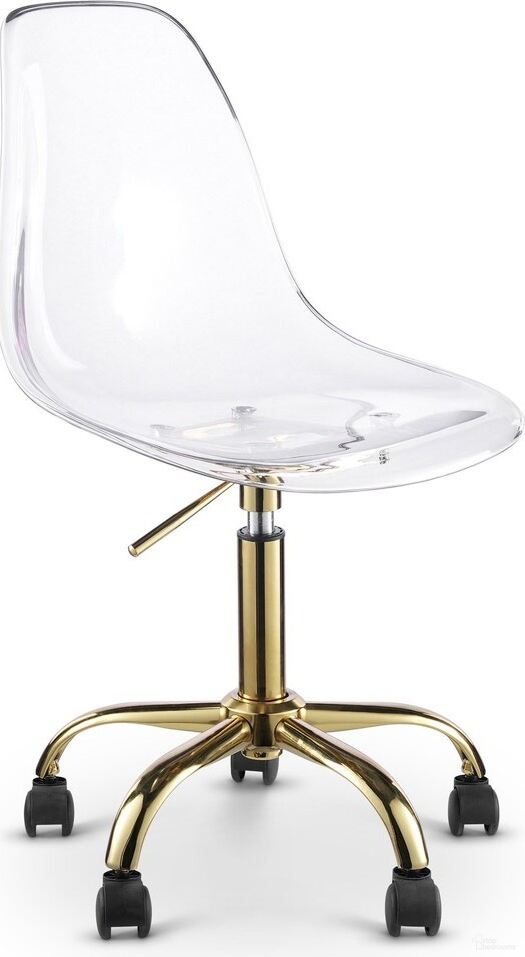 Clarion Office Chair In Gold by Meridian | 1StopBedrooms