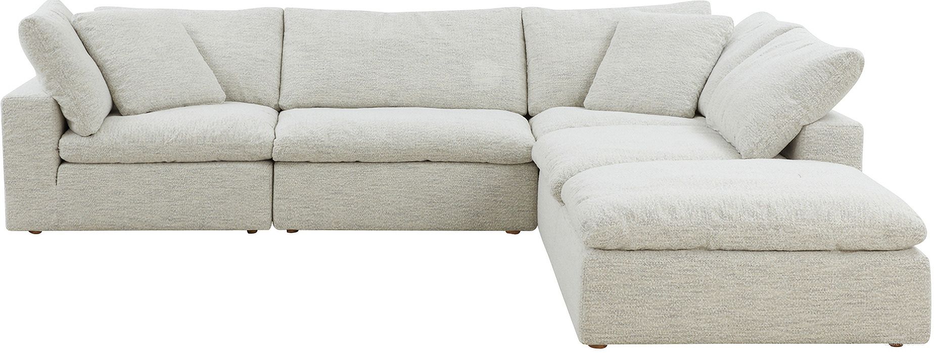 Clay Dream Modular Sectional In Grey by Moes Home | 1StopBedrooms