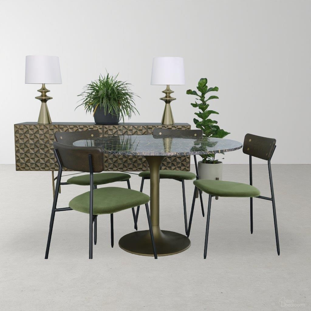 Coachella Brown Spade Dining Chair Set of 2 In Cushion Seat by LH ...