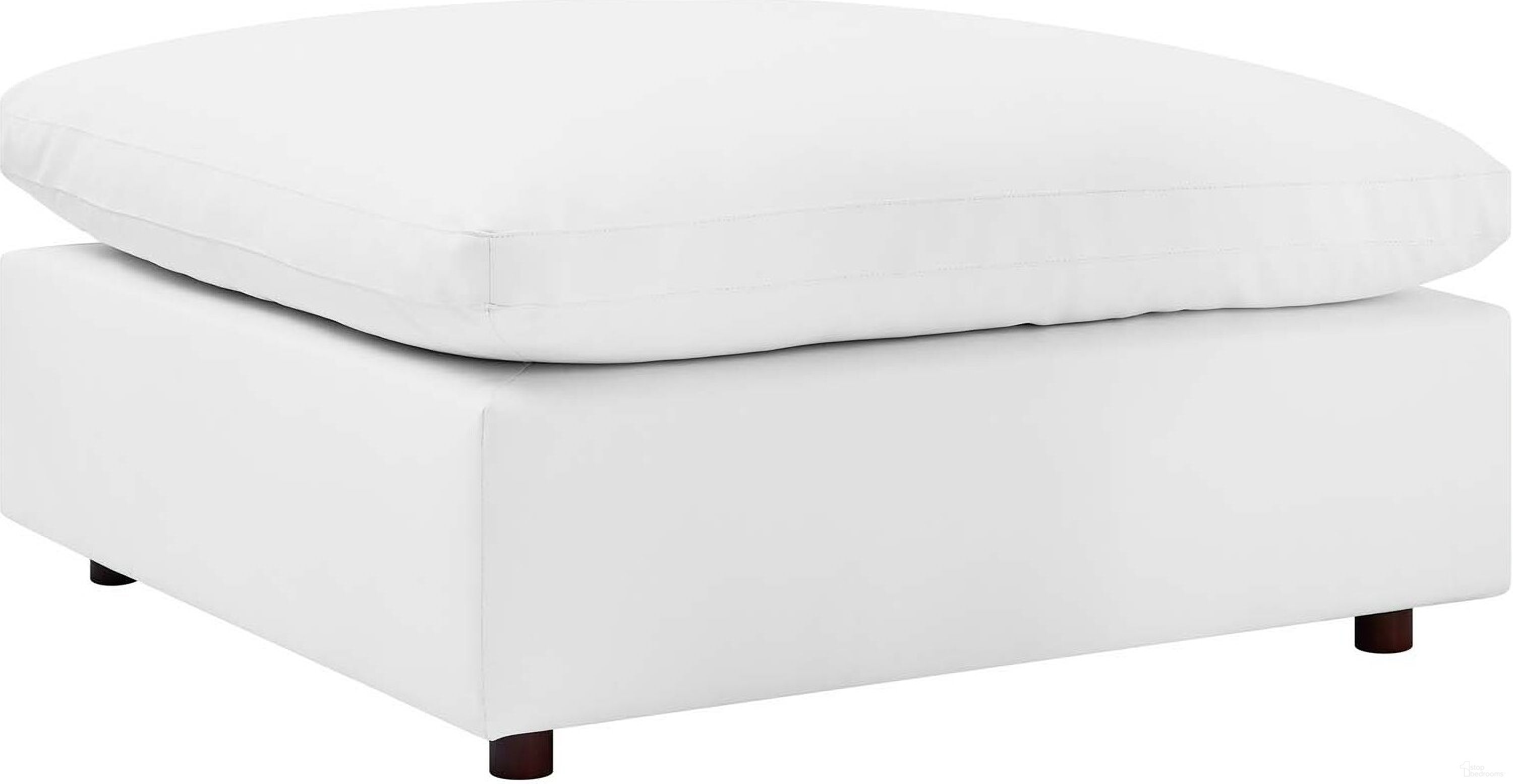 Commix Gray Down Filled Overstuffed Ottoman by Modway | 1StopBedrooms