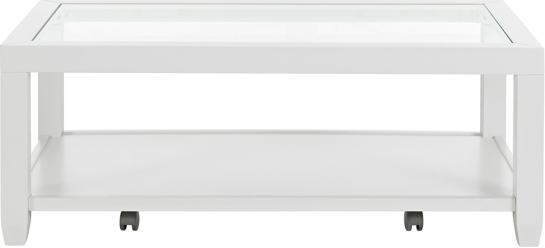 Cordero 48 Inch Glass Top Coffee Table In White by Martin Svensson Home ...