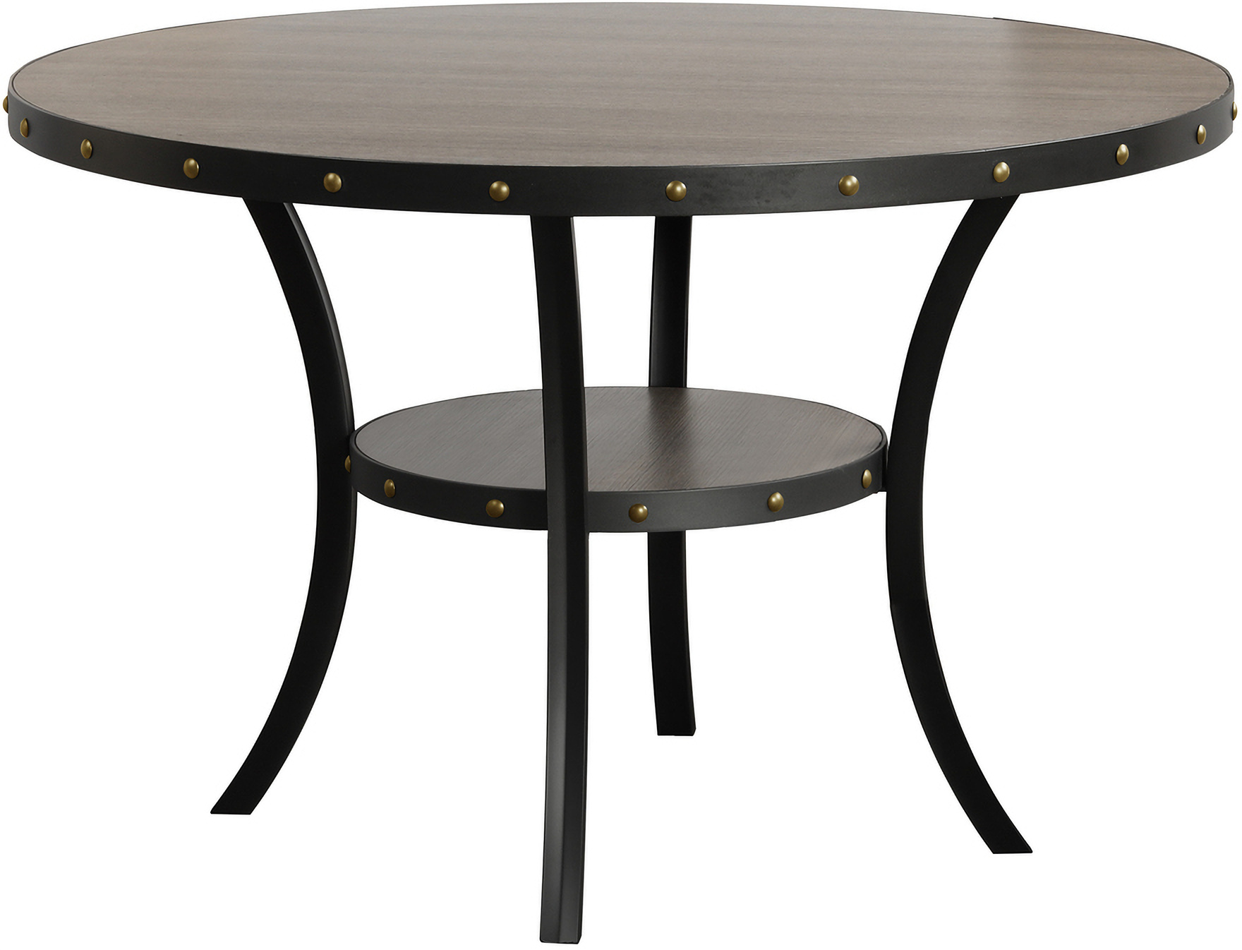 Crispin 48 Inch Round Dining Table In Gray by New Classic | 1StopBedrooms
