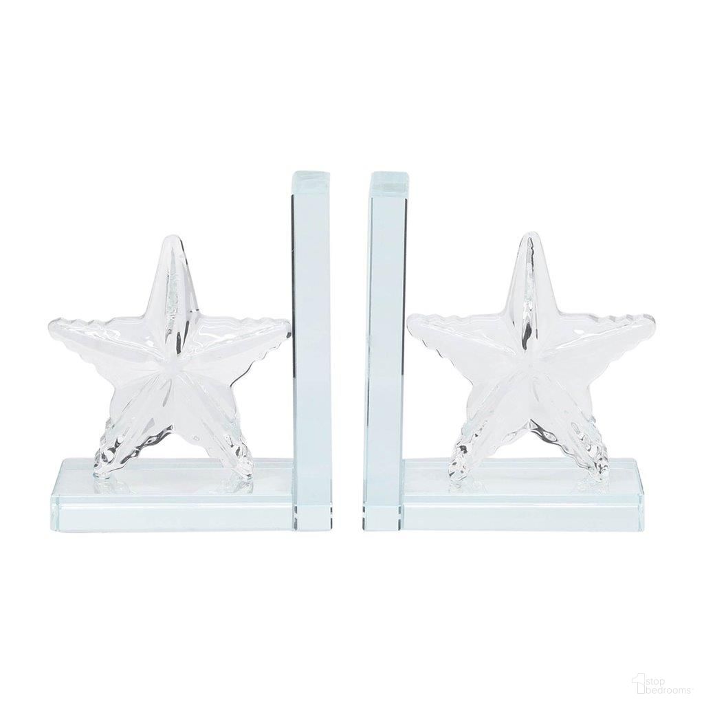 Crystal 5 Inch Star Bookends Set of 2 by Sagebrook | 1StopBedrooms