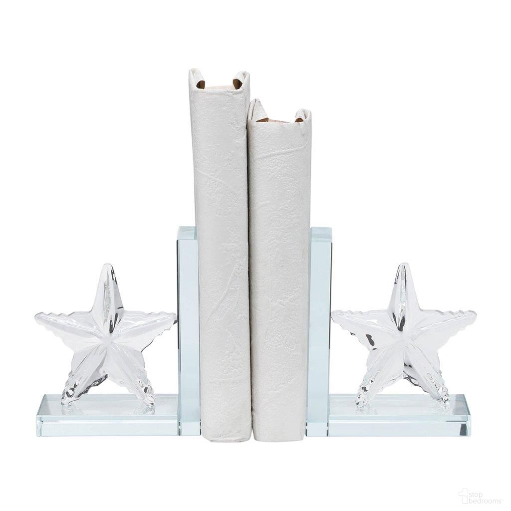 Crystal 5 Inch Star Bookends Set of 2 by Sagebrook | 1StopBedrooms