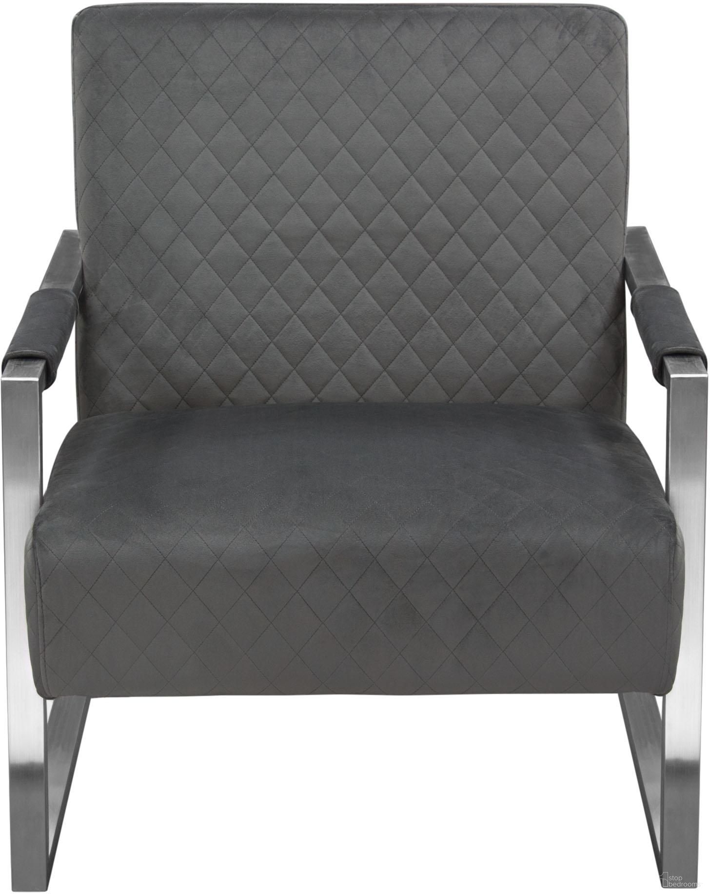 Diamond Sofa Studio Dusk Grey Fabric Accent Chair | 1StopBedrooms