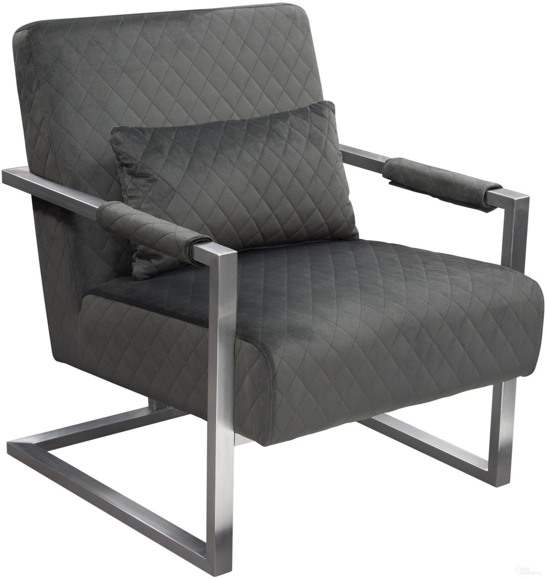 Diamond Sofa Studio Dusk Grey Fabric Accent Chair | 1StopBedrooms