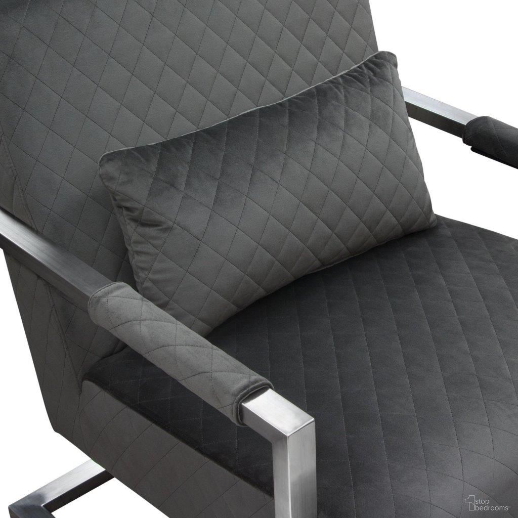 Diamond Sofa Studio Dusk Grey Fabric Accent Chair | 1StopBedrooms