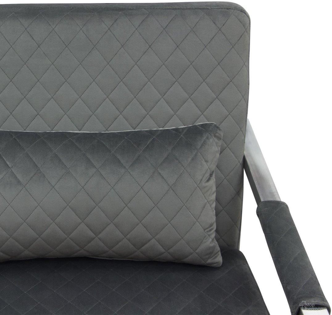 Diamond Sofa Studio Dusk Grey Fabric Accent Chair | 1StopBedrooms