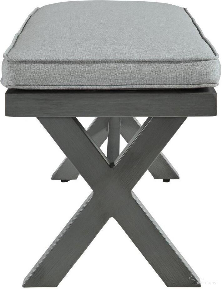 Donalima Gray Outdoor Bench by Isaac Tahari | 1StopBedrooms