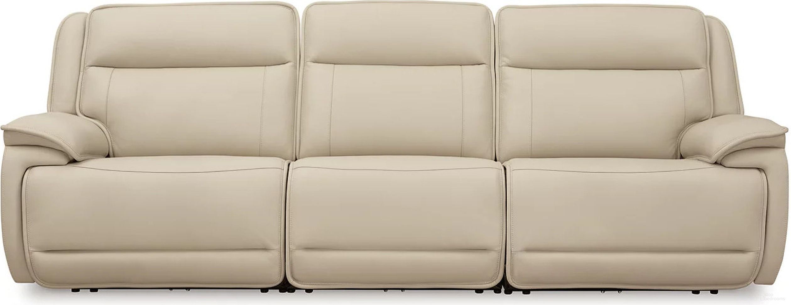 Double Deal 3-Piece Power Reclining Sofa Sectional In Almond by Ashley ...
