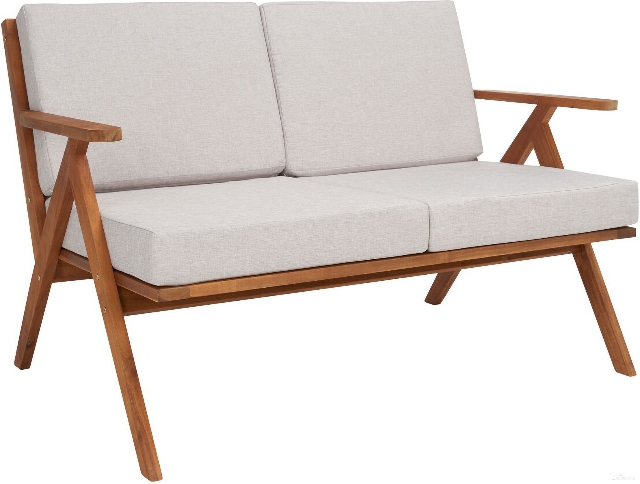 Dryad 5Pc Outdoor Living Set in Light Grey by Safavieh | 1StopBedrooms