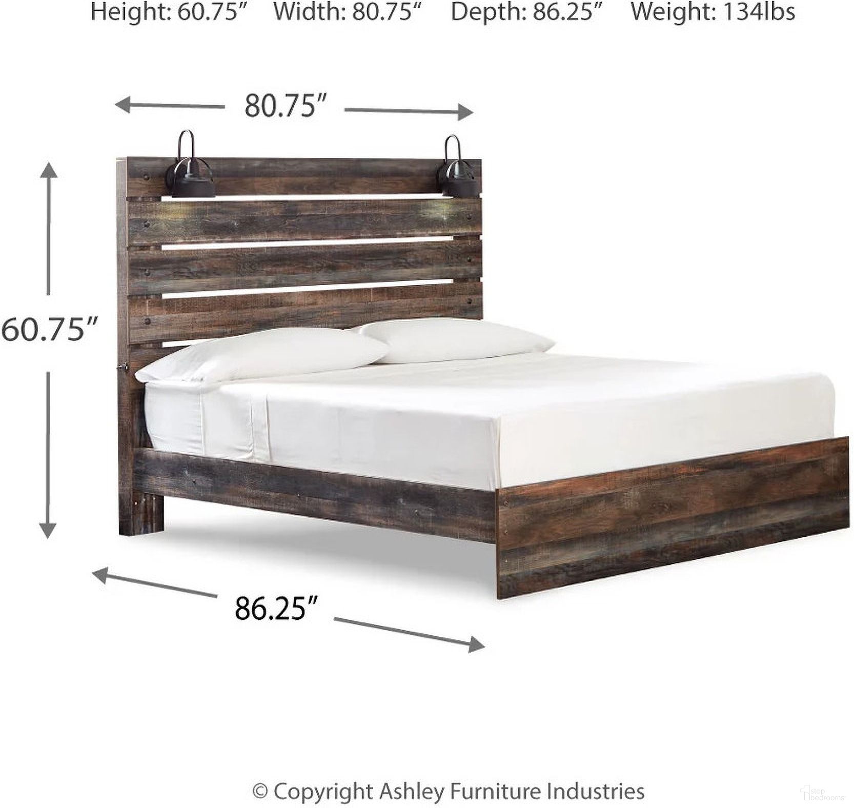 Drystan Multi King Panel Bed by Ashley Furniture | 1StopBedrooms