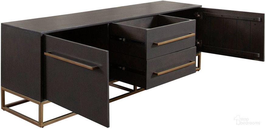 Encore Solid Mango Wood 2-Door and 2-Drawer Entertainment Cabinet In ...