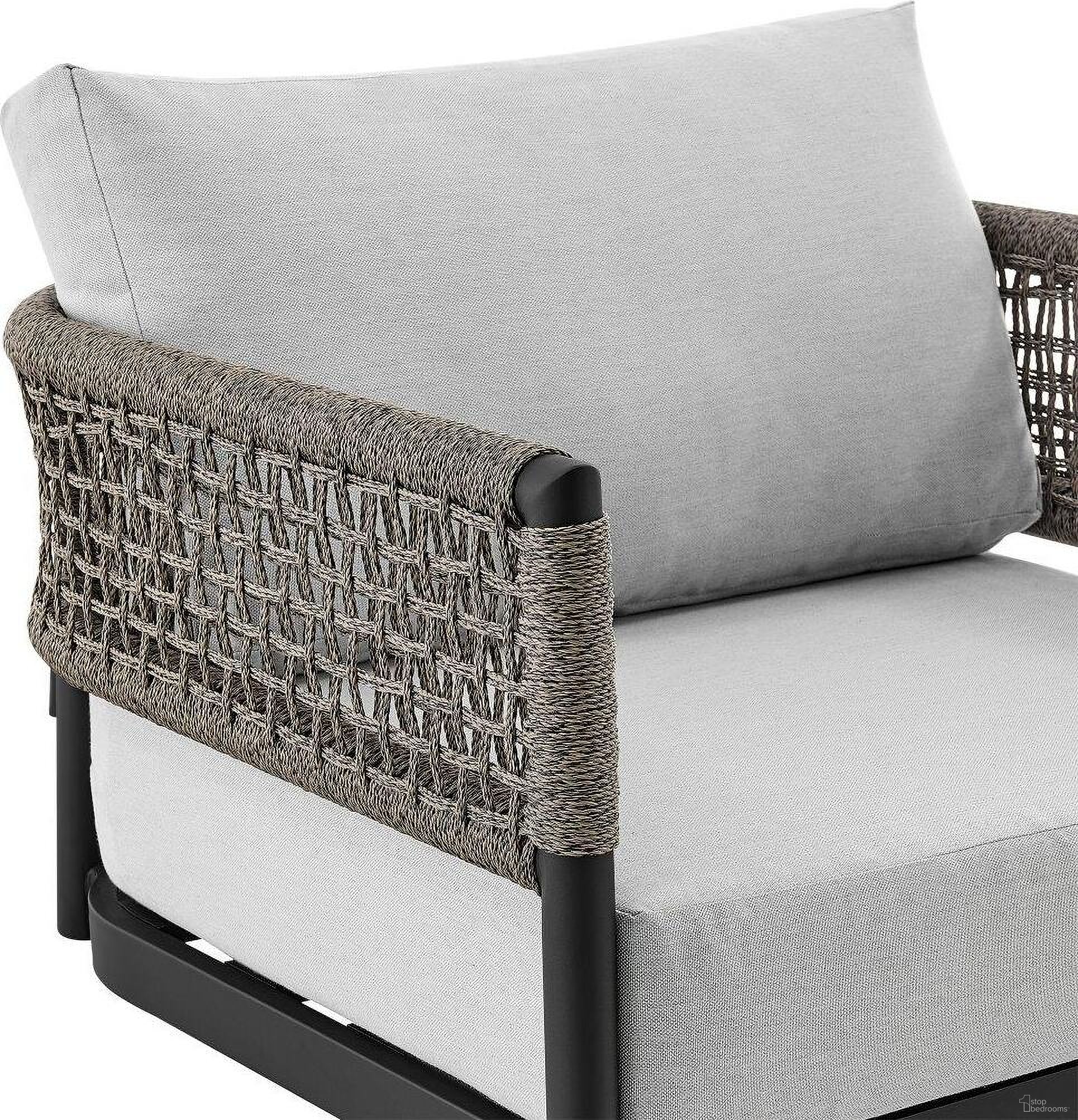 Felicia Outdoor Patio Swivel Rocking Chair In Black Aluminum And Grey ...
