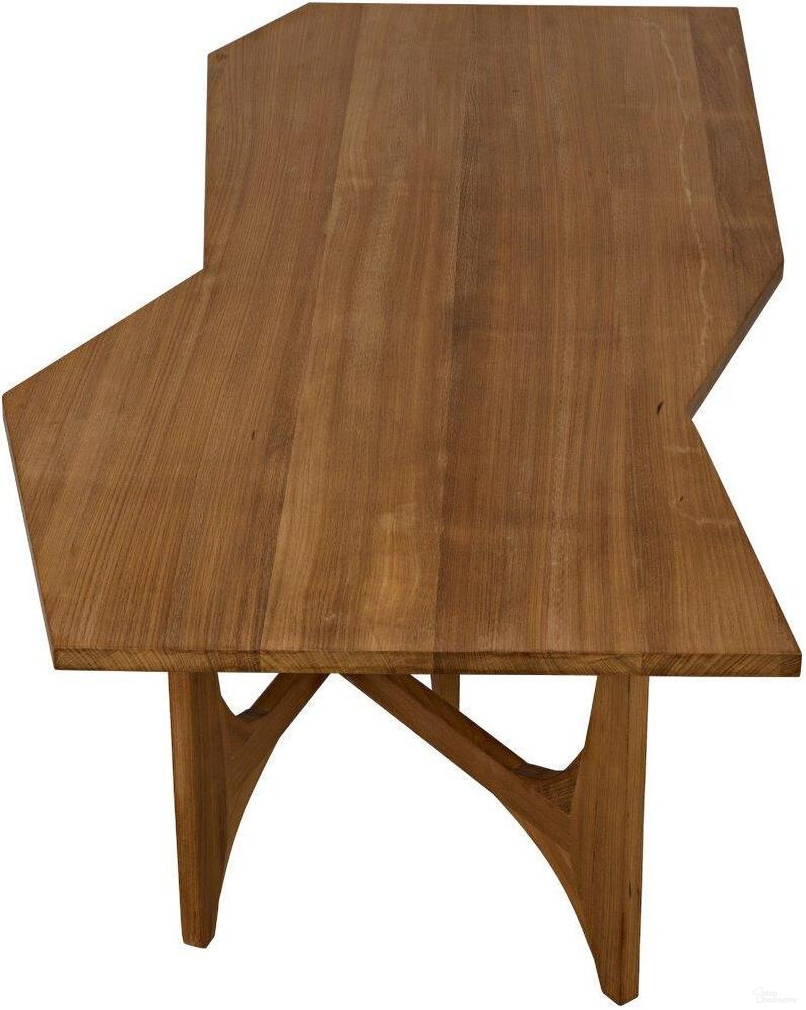 Fenton Coffee Table In Gold Teak by Noir | 1StopBedrooms