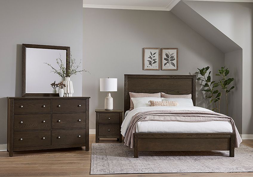 Fundamentals Bedroom Set In Java by Vaughan Bassett | 1StopBedrooms
