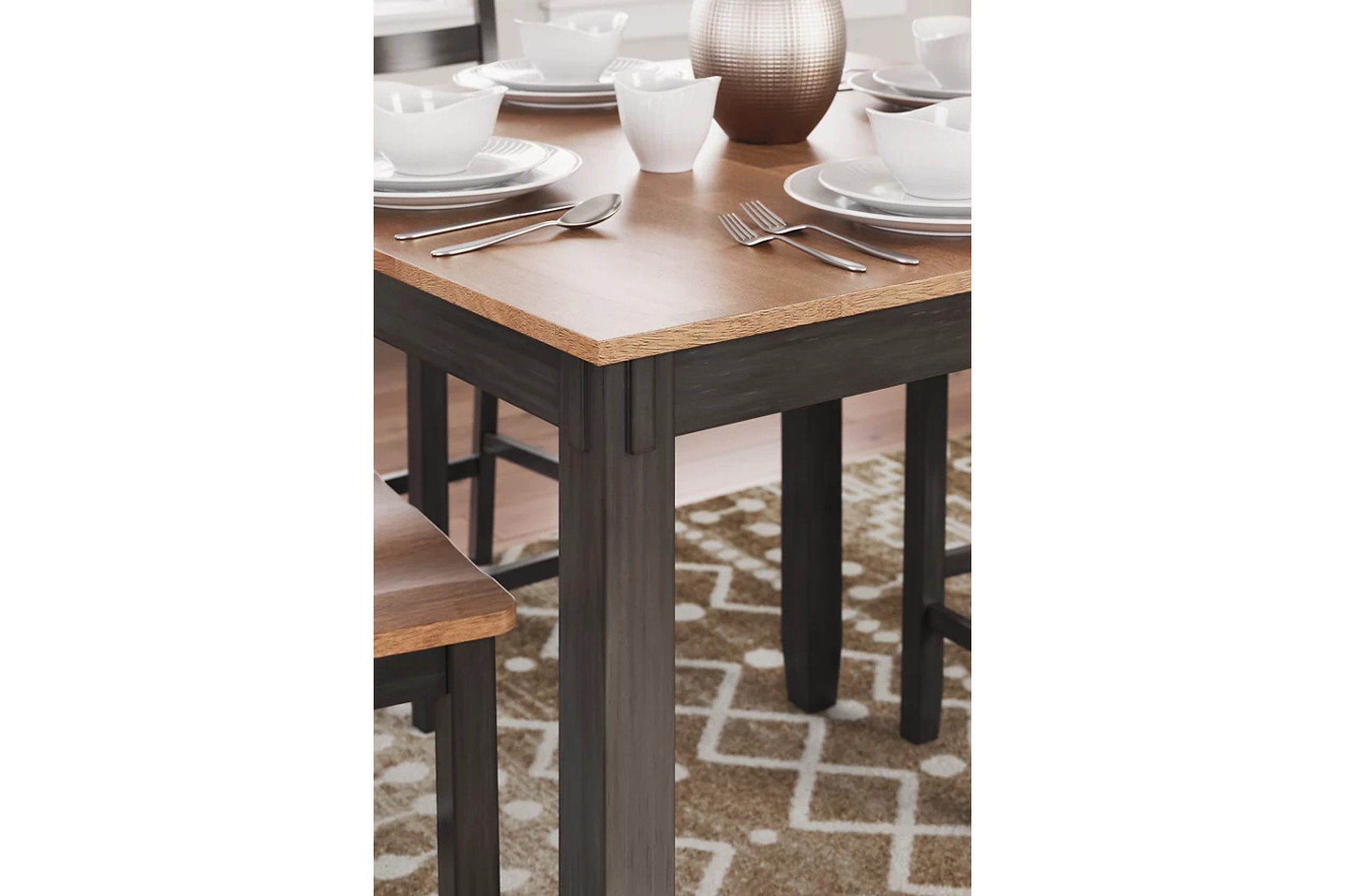 Gesthaven Counter Height Dining Table and 4 Barstools In Natural and Brown by Ashley Furniture ...