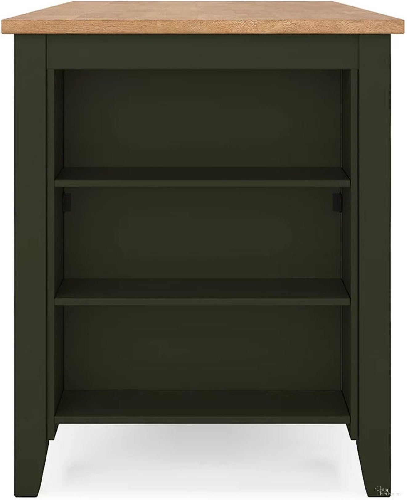 Gesthaven Counter Height Dining Table In Natural and Green by Ashley ...