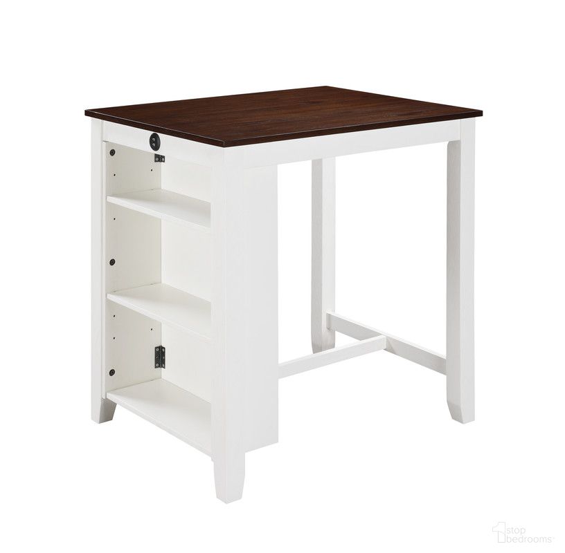 Graham 36 Inch Small Space Counter Height Dining Table with USB ...