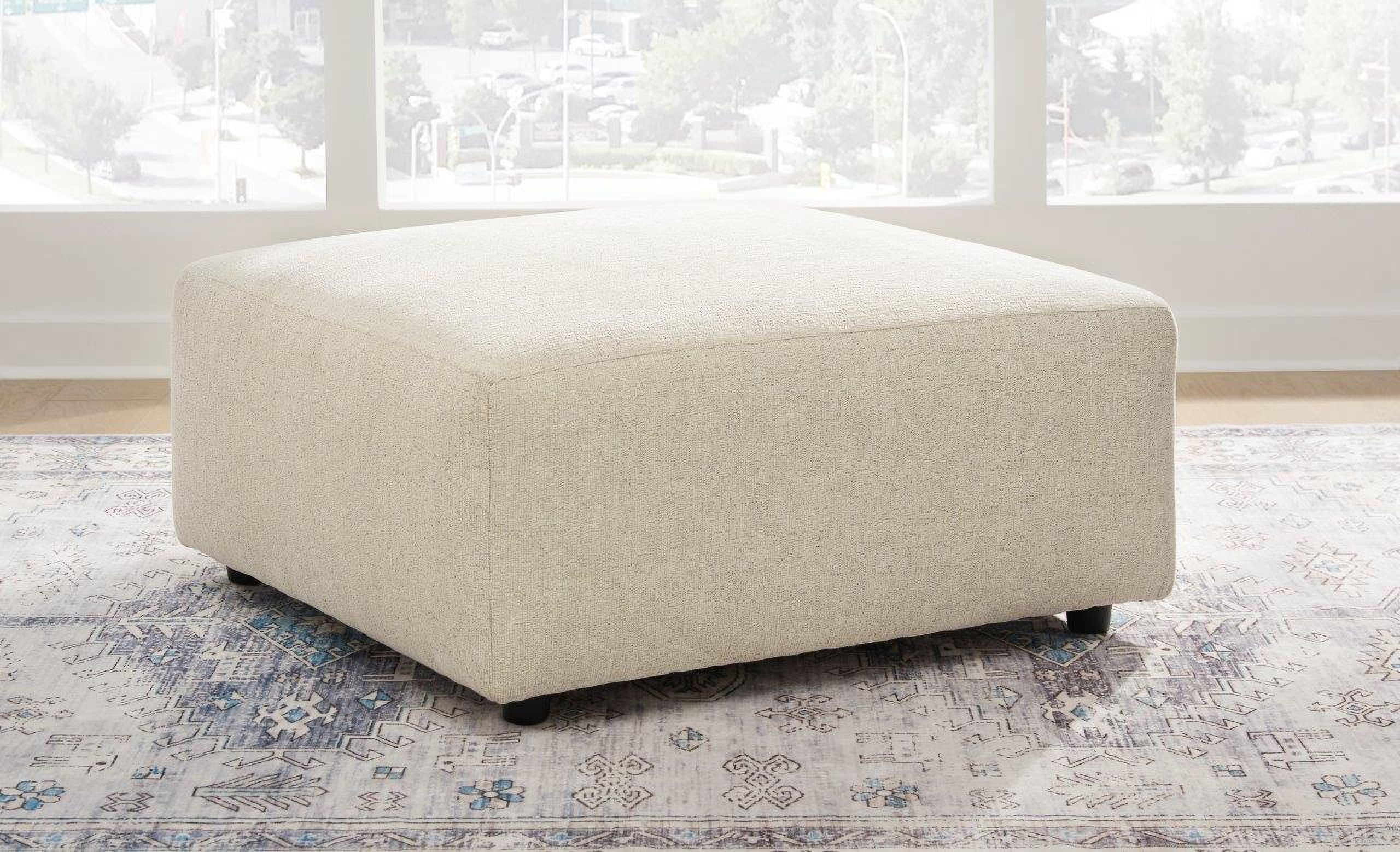 Greenmounds Linen Ottoman by Luxe Mod | 1StopBedrooms