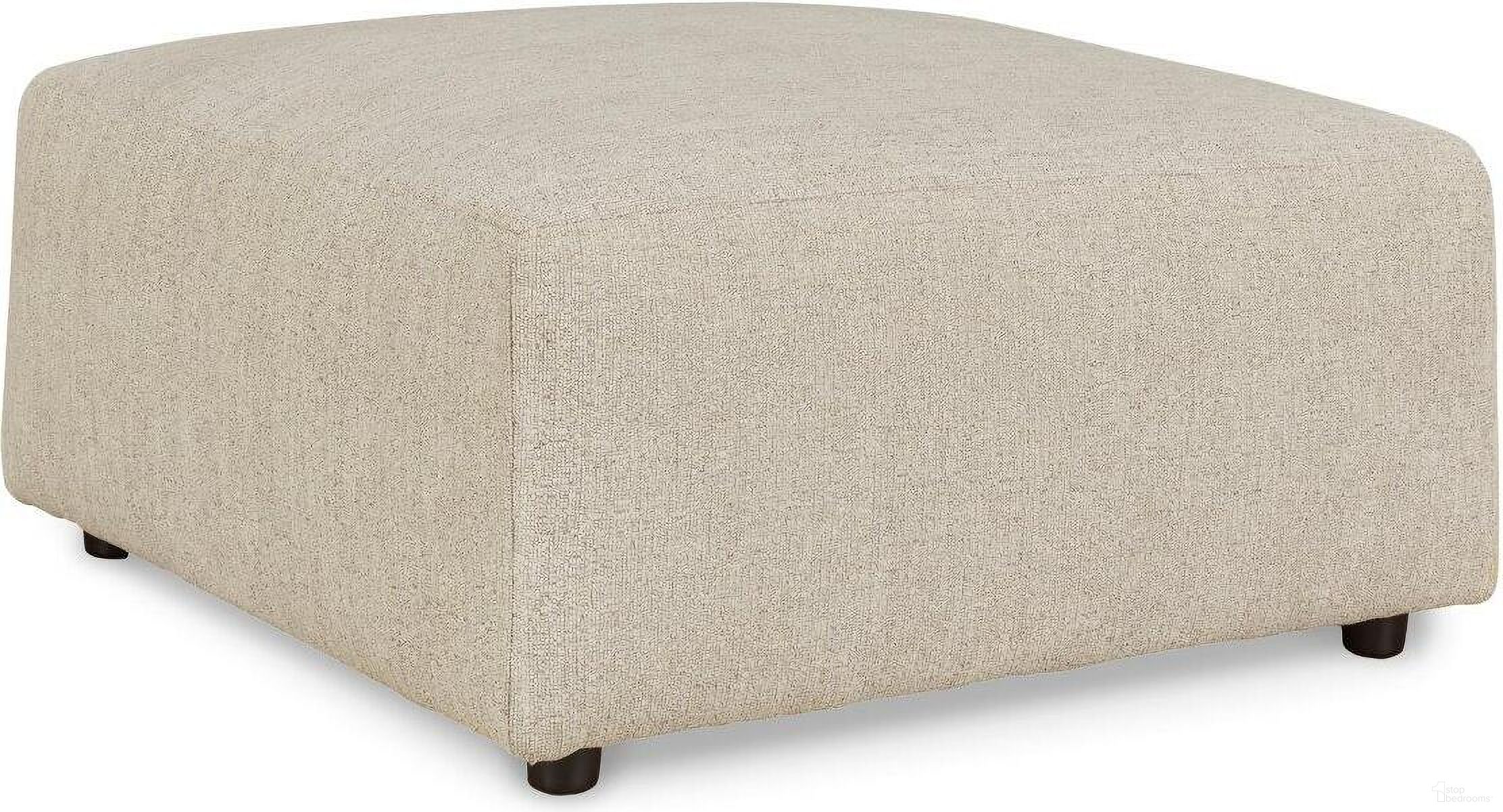Greenmounds Linen Ottoman by Luxe Mod | 1StopBedrooms