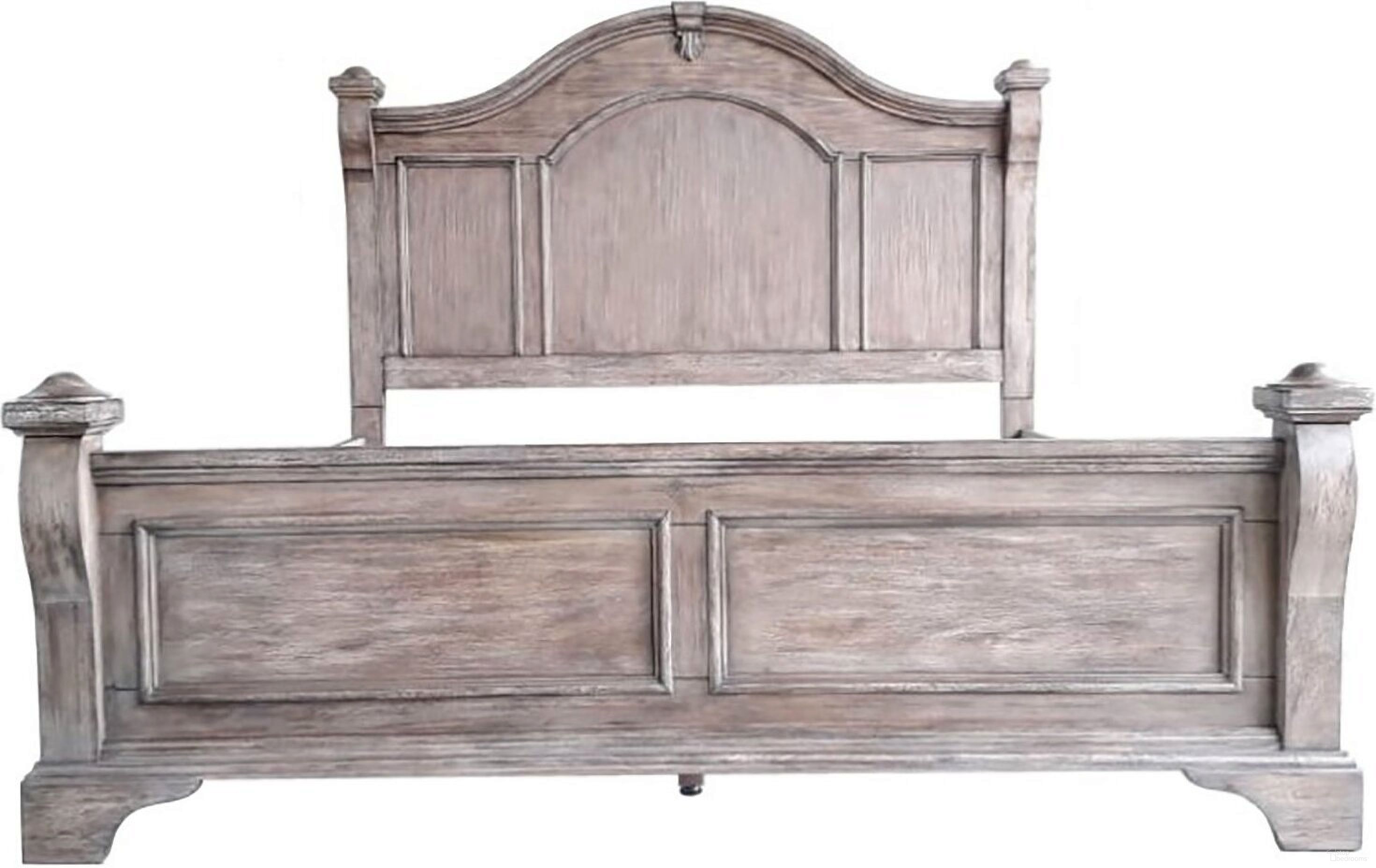 Heirloom Queen Poster Bed In Rustic Charcoal by American Woodcrafters ...