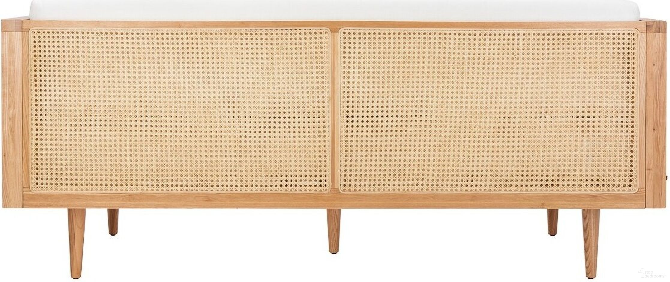 Helena French Cane Daybed In Natural by Safavieh Couture | 1StopBedrooms