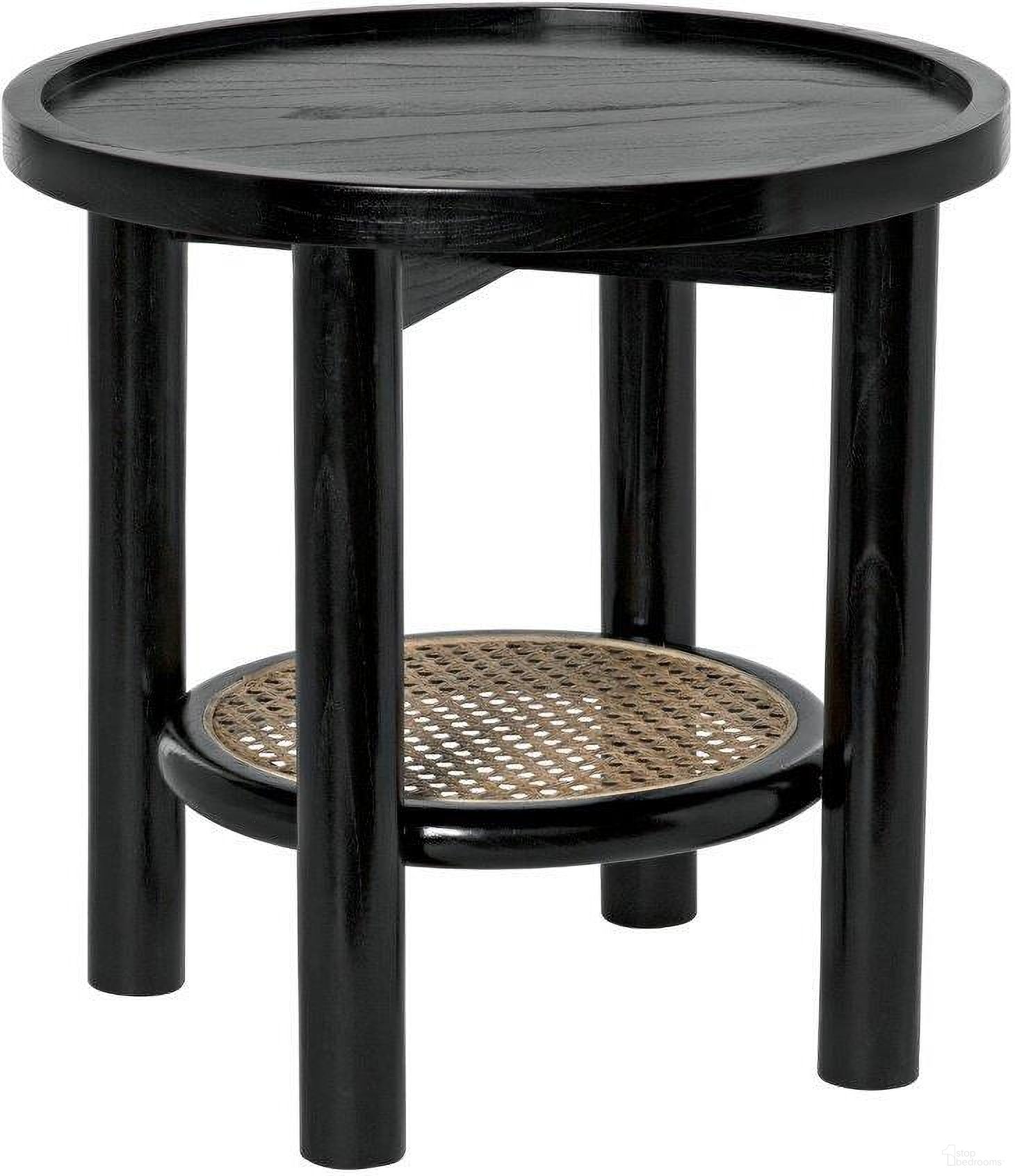 Hide Away Side Table In Charcoal Black by Noir | 1StopBedrooms