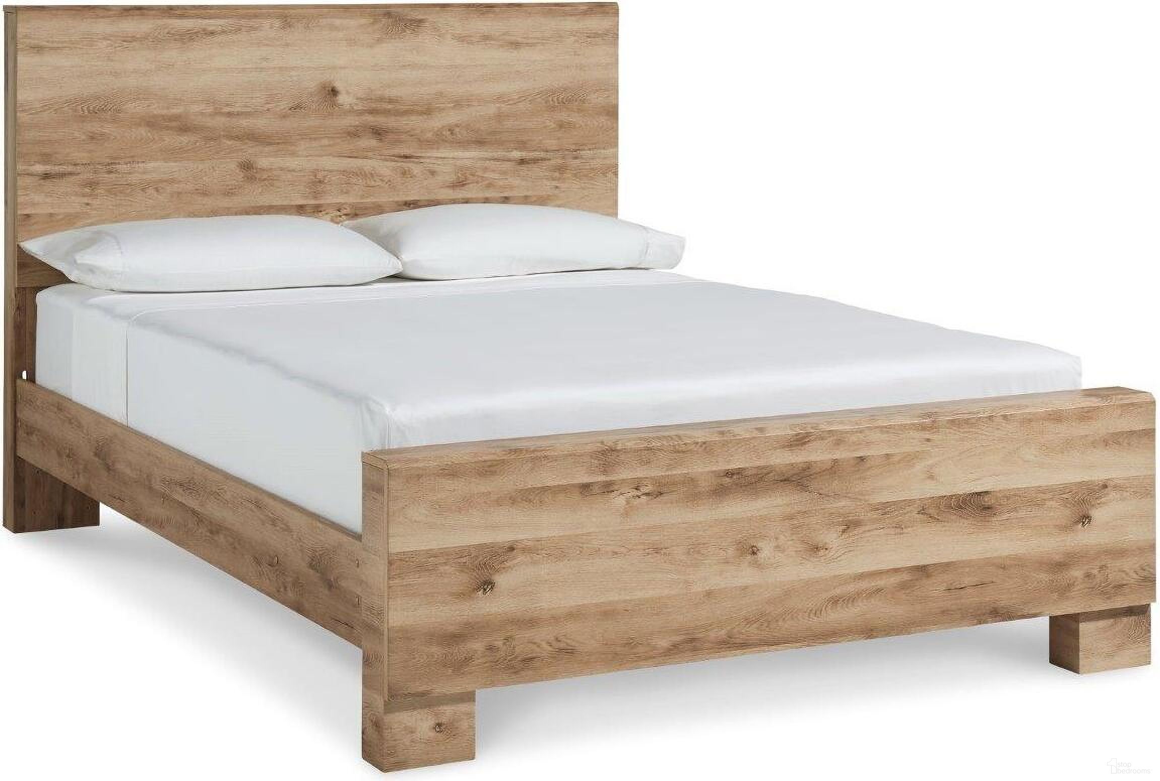 Hyanna Tan Queen Panel Bed by Ashley Furniture | 1StopBedrooms