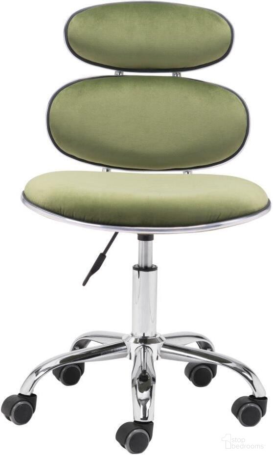 Iris Office Chair Olive by Zuo Modern | 1StopBedrooms
