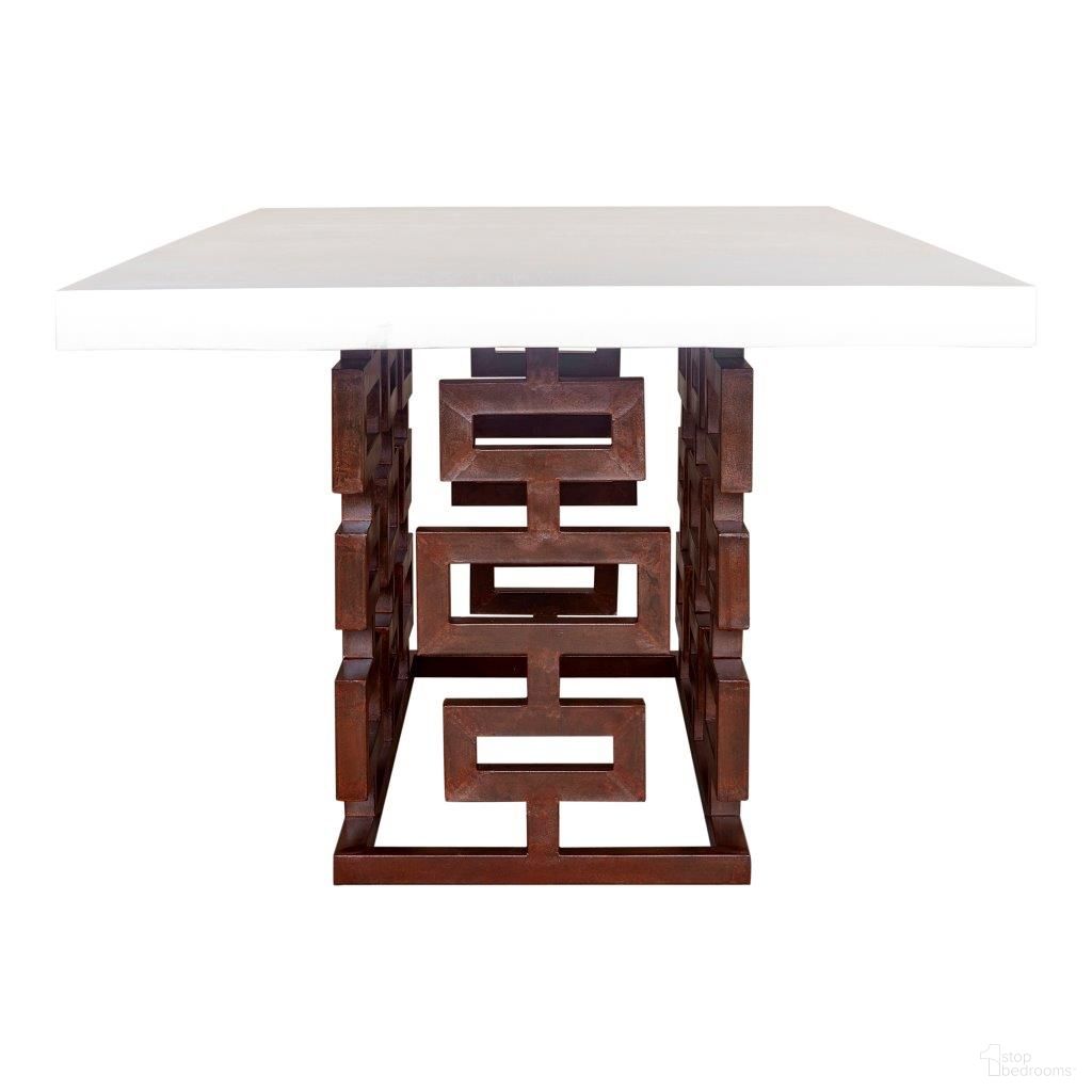 Ivey White Outdoor Dining Table by Moes Home | 1StopBedrooms