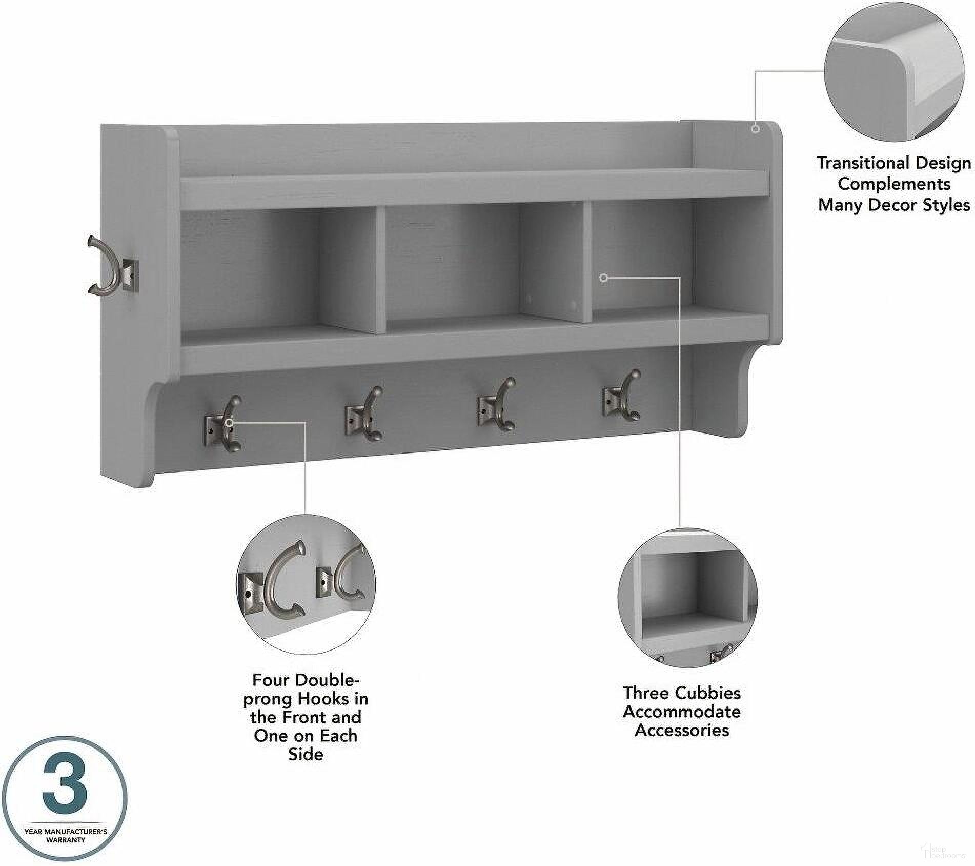 Kathy Ireland Home by Bush Furniture Woodland Full Entryway Storage Set ...