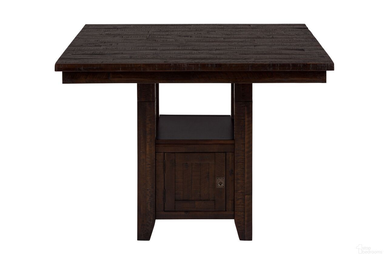 Kona Grove Rustic Chocolate Fixed Storage Pub Table by Jofran ...